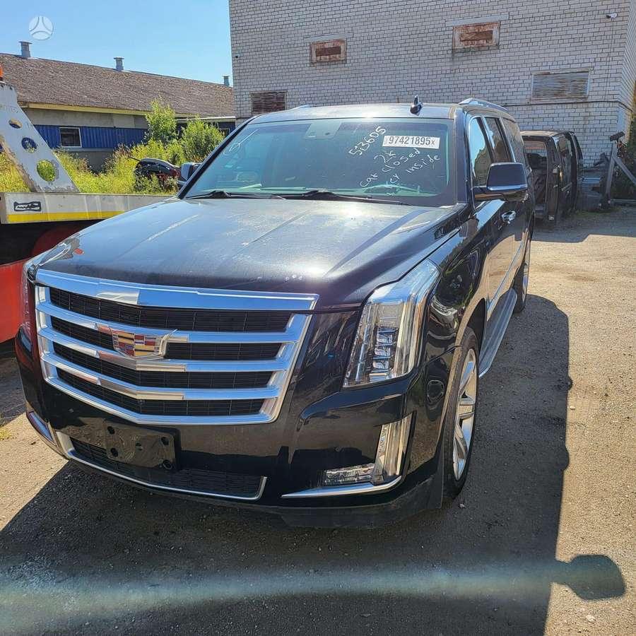 Black Cadillac Escalade 2015 in Tallinn, with an engine capacity of 6.20 L and mileage of 140 thousand km for 17000 €, photo 3 on AUTOMOTO.COM.LV