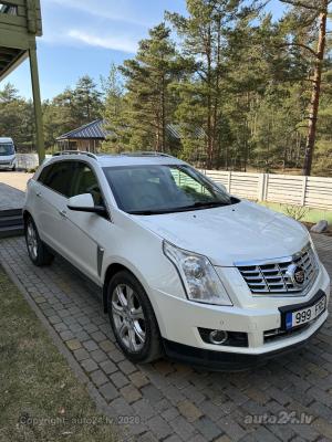 White Cadillac SRX 2013 in Tallinn, with an engine capacity of 3.60 L and mileage of 98 thousand km for 17500 €, photo  on AUTOMOTO.COM.LV