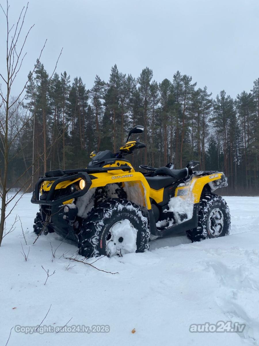 Black Can-Am Outlander 2015 in Rapla, with an engine capacity of 0.65 L and mileage of 0 thousand km for 7999 €, photo 1 on AUTOMOTO.COM.LV