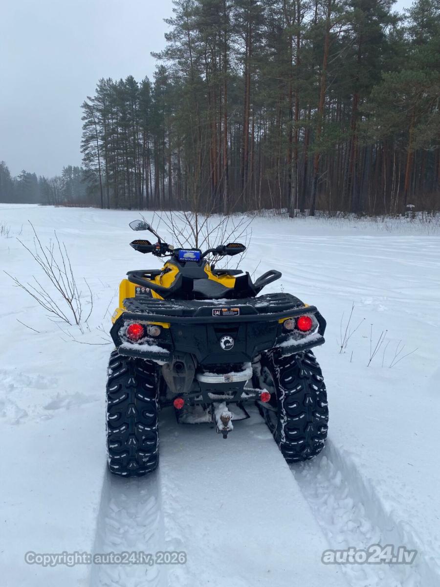 Black Can-Am Outlander 2015 in Rapla, with an engine capacity of 0.65 L and mileage of 0 thousand km for 7999 €, photo 3 on AUTOMOTO.COM.LV