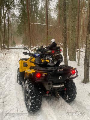 Black Can-Am Outlander 2015 in Rapla, with an engine capacity of 0.65 L and mileage of 0 thousand km for 7999 €, photo 8 on AUTOMOTO.COM.LV