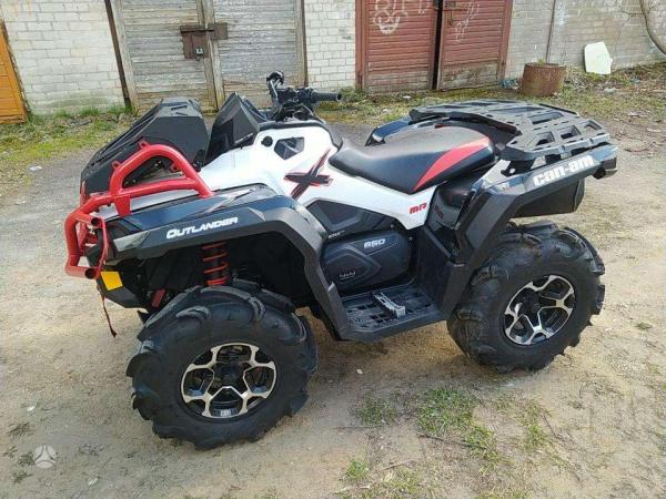 Black Can-Am Outlander 2018 in Vilnius, with an engine capacity of 0.65 L and mileage of 0 thousand km for 7000 €, photo 6 on AUTOMOTO.COM.LV