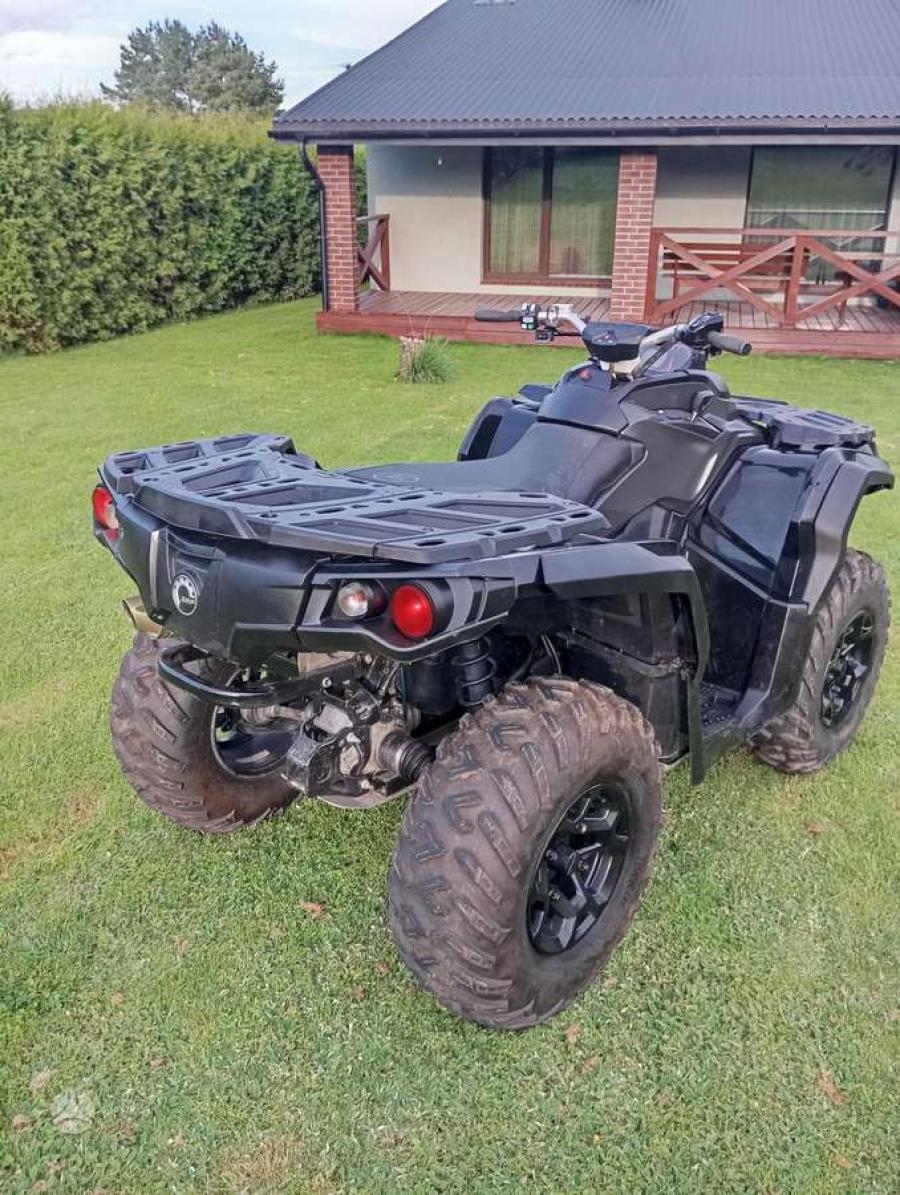 Black Can-Am Outlander 2018 in Kaunas, with an engine capacity of 1.00 L and mileage of 4 thousand km for 6900 €, photo 7 on AUTOMOTO.COM.LV