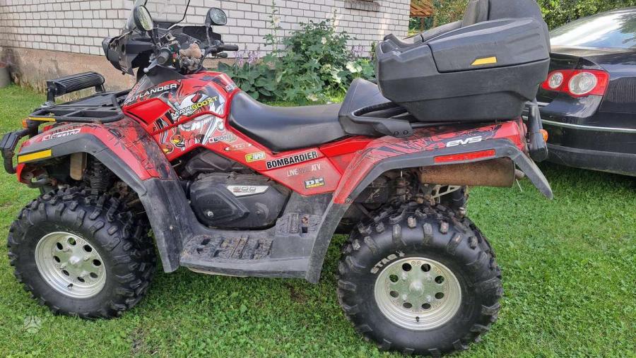 Brown Can-Am Outlander Max 2006 in Kelme, with an engine capacity of 0.80 L and mileage of 12 thousand km for 4800 €, photo 4 on AUTOMOTO.COM.LV