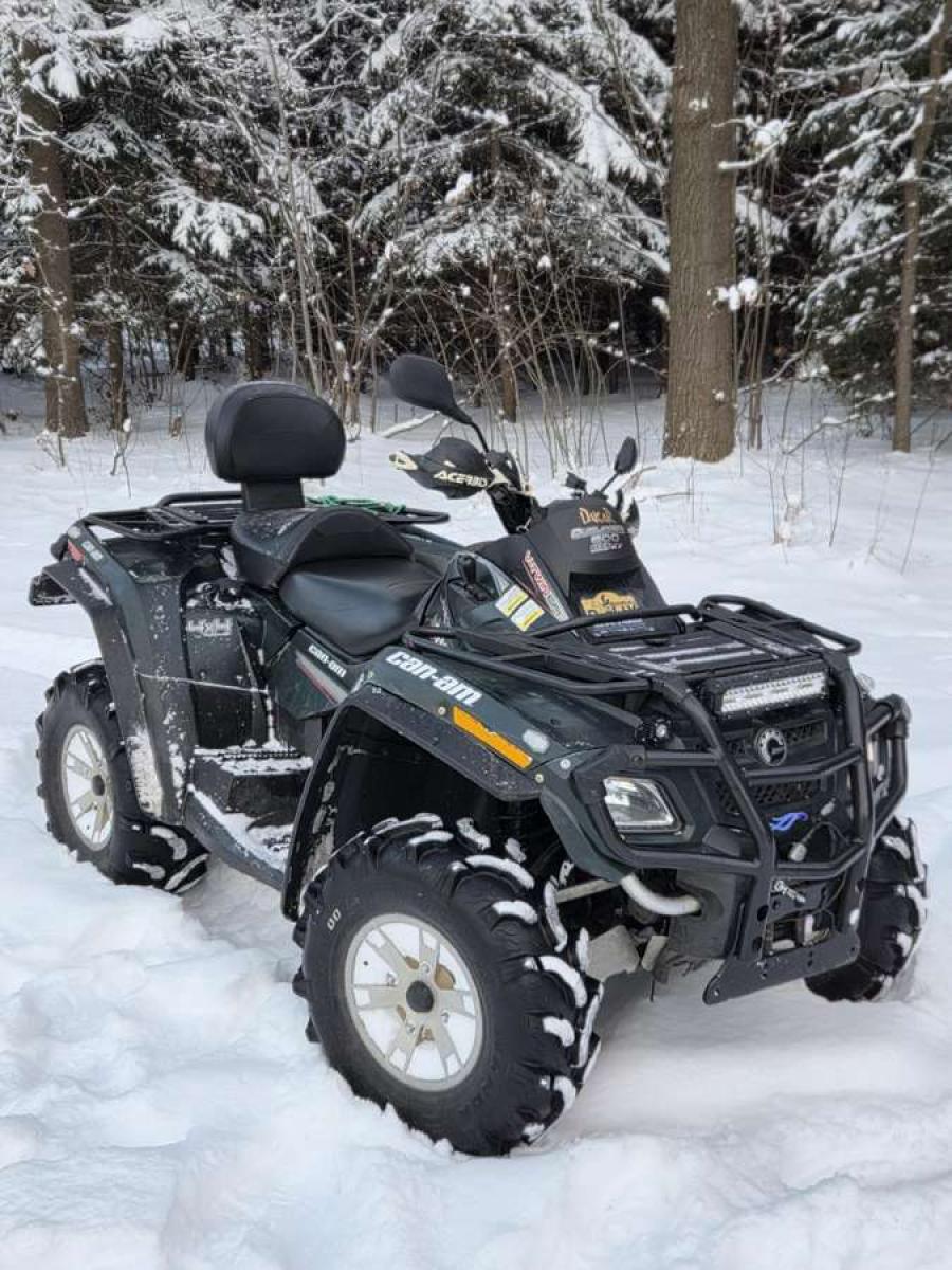 Green Can-Am Outlander Max 2007 in Panevezys, with an engine capacity of 0.80 L and mileage of 11 thousand km for 6800 €, photo 12 on AUTOMOTO.COM.LV