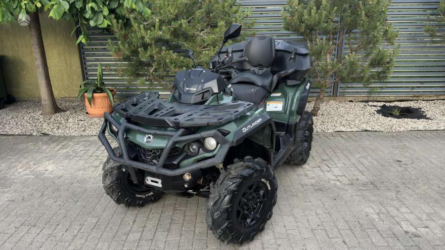 Зеленый Can-Am Outlander Max 2022 в Каунас, объемом двигателя 0.65 л и пробегом 8 тыс. км за 8000 €, фото 1 на AUTOMOTO.COM.LV