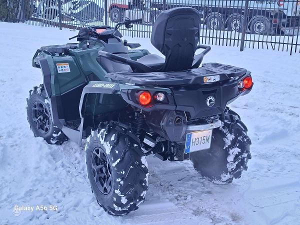 Green Can-Am Outlander Max 2023 in Kaunas, with an engine capacity of 0.65 L and mileage of 676 thousand km for 10700 €, photo 4 on AUTOMOTO.COM.LV