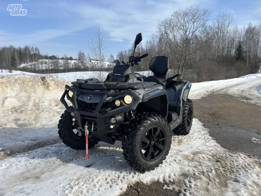 Grey Can-Am Outlander Max 2022 in Utena, with an engine capacity of 1.00 L and mileage of 0 thousand km for 14000 €, photo 1 on AUTOMOTO.COM.LV