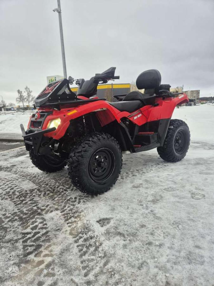 Red Can-Am Outlander Max 2007 in Kaisiadorys, with an engine capacity of 0.40 L and mileage of 10 thousand km for 3200 €, photo 4 on AUTOMOTO.COM.LV