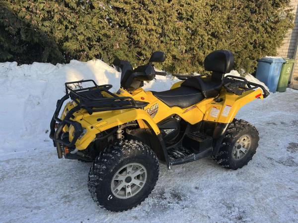 Yellow Can-Am Outlander Max 2008 in Kaunas, with an engine capacity of 0.40 L and mileage of 2 thousand km for 4250 €, photo 1 on AUTOMOTO.COM.LV