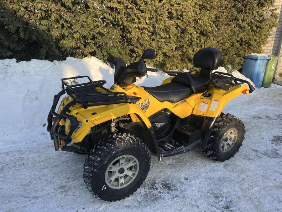 Dzeltens Can-Am Outlander Max 2008 Kauņa, ar dzinēja tilpumu 0.40 L un nobraukumu 2 tūkst. km par 4250 €, foto 1 vietnē AUTOMOTO.COM.LV