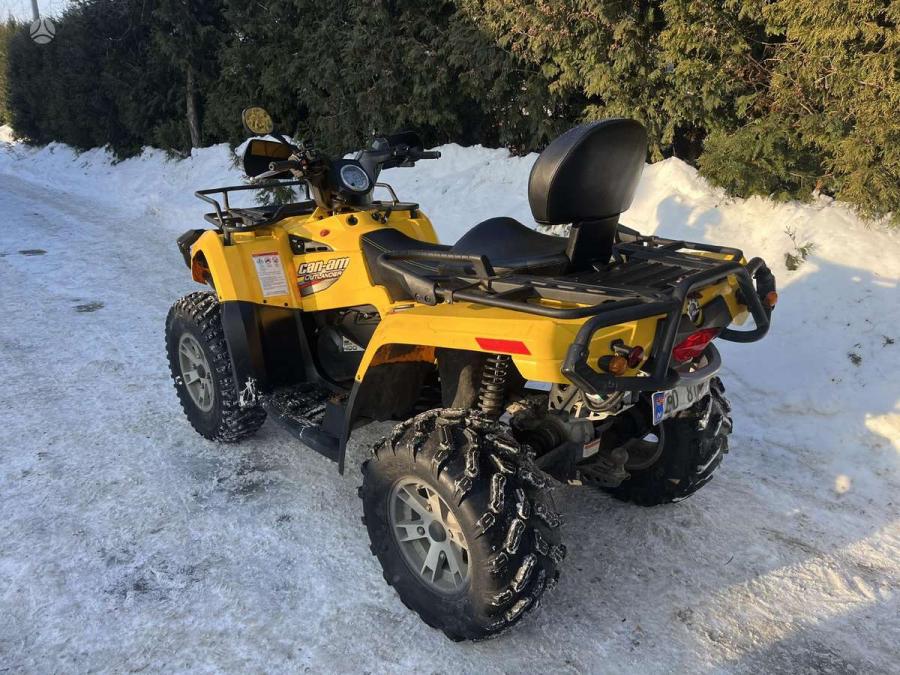 Dzeltens Can-Am Outlander Max 2008 Kauņa, ar dzinēja tilpumu 0.40 L un nobraukumu 2 tūkst. km par 4250 €, foto 3 vietnē AUTOMOTO.COM.LV