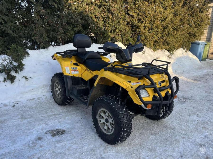 Dzeltens Can-Am Outlander Max 2008 Kauņa, ar dzinēja tilpumu 0.40 L un nobraukumu 2 tūkst. km par 4250 €, foto 4 vietnē AUTOMOTO.COM.LV
