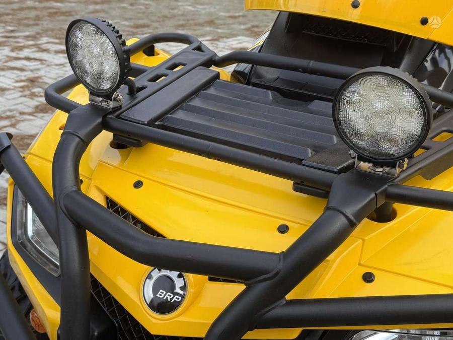 Yellow Can-Am Outlander Max 2010 in Prienai, with an engine capacity of 0.65 L and mileage of 3 thousand km for 6350 €, photo 10 on AUTOMOTO.COM.LV