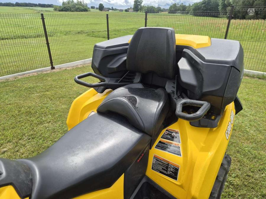Yellow Can-Am Outlander Max 2013 in Birstonas, with an engine capacity of 0.65 L and mileage of 12 thousand km for 7900 €, photo 12 on AUTOMOTO.COM.LV