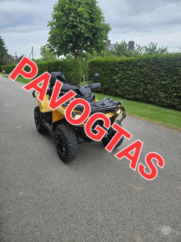 Желтый Can-Am Outlander Max 2013 в Каунас, объемом двигателя 0.65 л и пробегом 9 тыс. км за 7000 €, фото 1 на AUTOMOTO.COM.LV