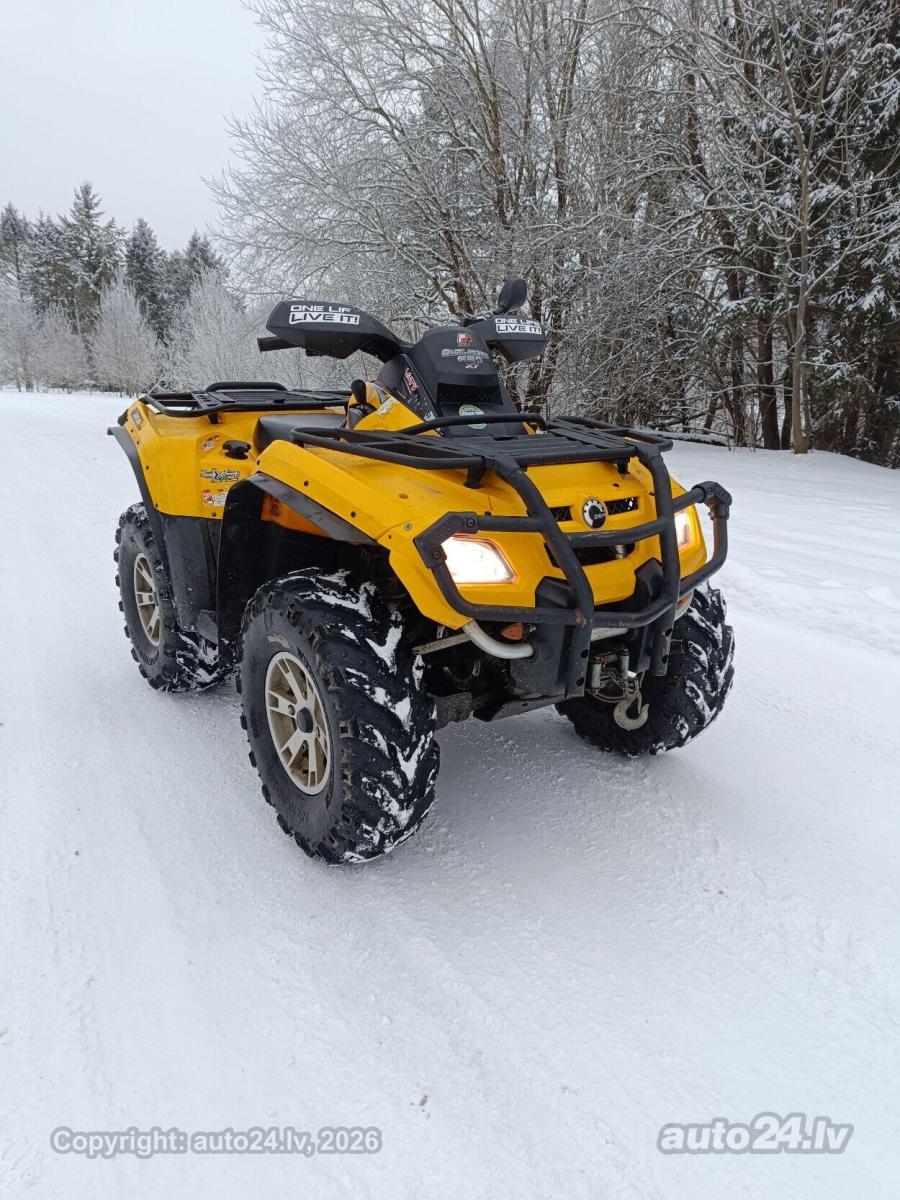 Yellow Can-Am Outlander 2008 in Viljandi, with an engine capacity of 0.65 L and mileage of 6 thousand km for 4000 €, photo 1 on AUTOMOTO.COM.LV