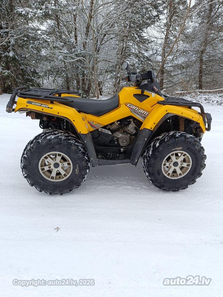 Yellow Can-Am Outlander 2008 in Viljandi, with an engine capacity of 0.65 L and mileage of 6 thousand km for 4000 €, photo 3 on AUTOMOTO.COM.LV