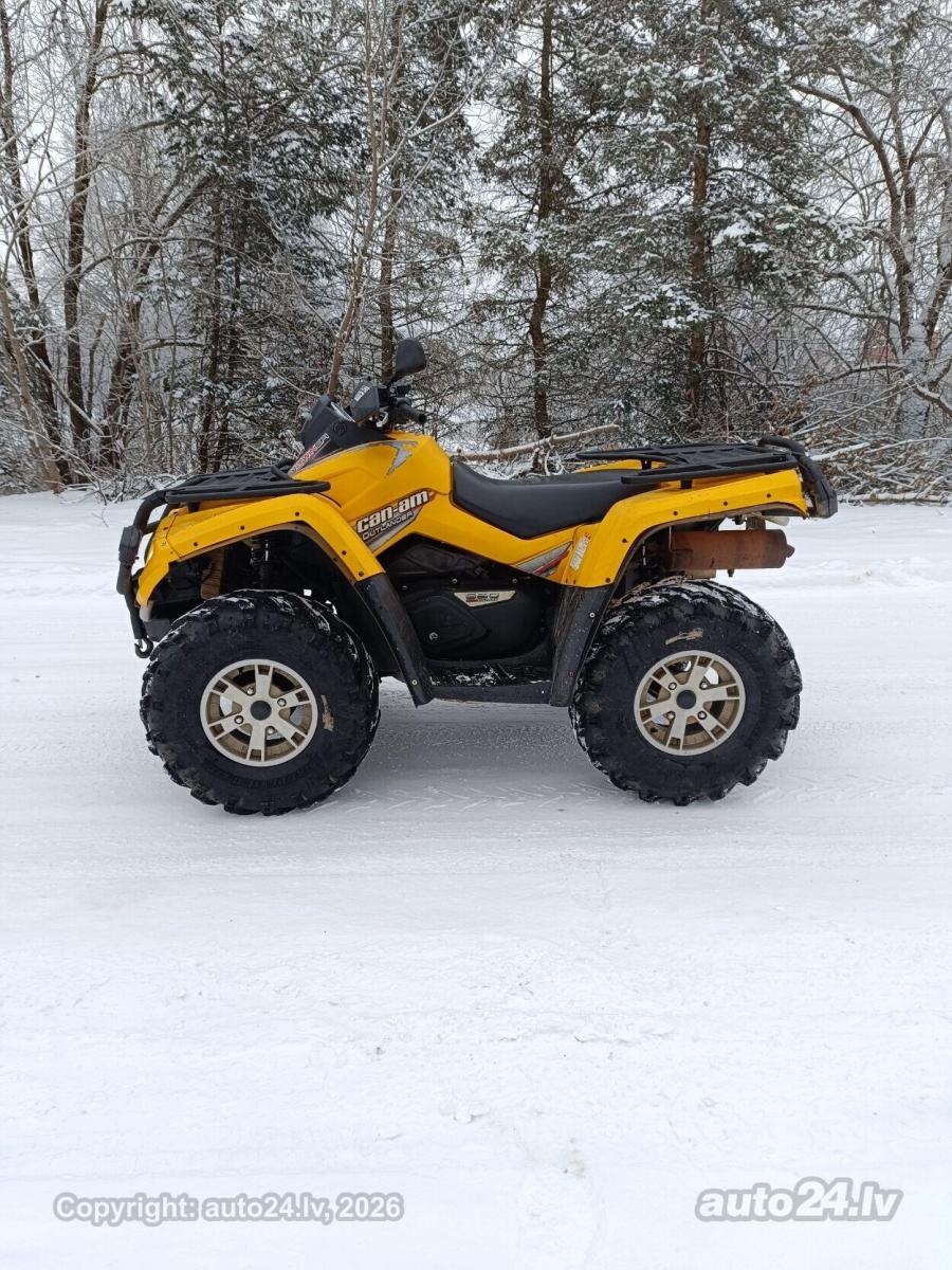 Yellow Can-Am Outlander 2008 in Viljandi, with an engine capacity of 0.65 L and mileage of 6 thousand km for 4000 €, photo 4 on AUTOMOTO.COM.LV