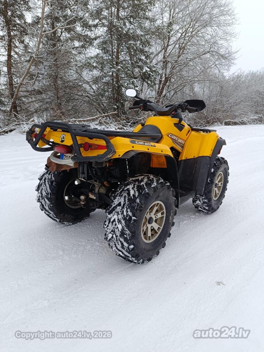 Yellow Can-Am Outlander 2008 in Viljandi, with an engine capacity of 0.65 L and mileage of 6 thousand km for 4000 €, photo 5 on AUTOMOTO.COM.LV