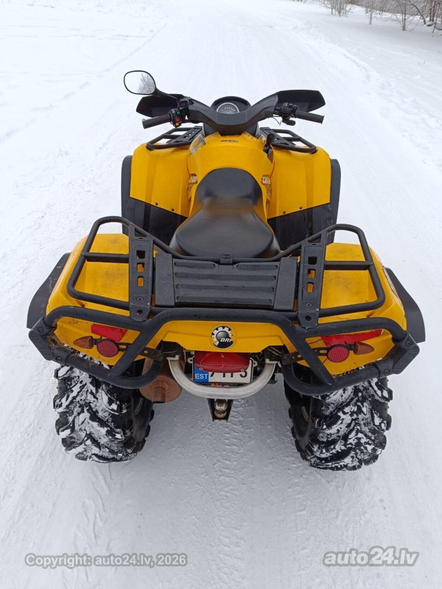Yellow Can-Am Outlander 2008 in Viljandi, with an engine capacity of 0.65 L and mileage of 6 thousand km for 4000 €, photo 6 on AUTOMOTO.COM.LV
