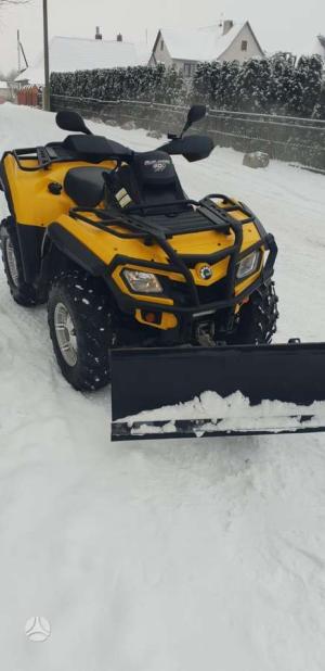 Yellow Can-Am Outlander 2010 in Kaunas, with an engine capacity of 0.50 L and mileage of 6 thousand km for 5150 €, photo 2 on AUTOMOTO.COM.LV
