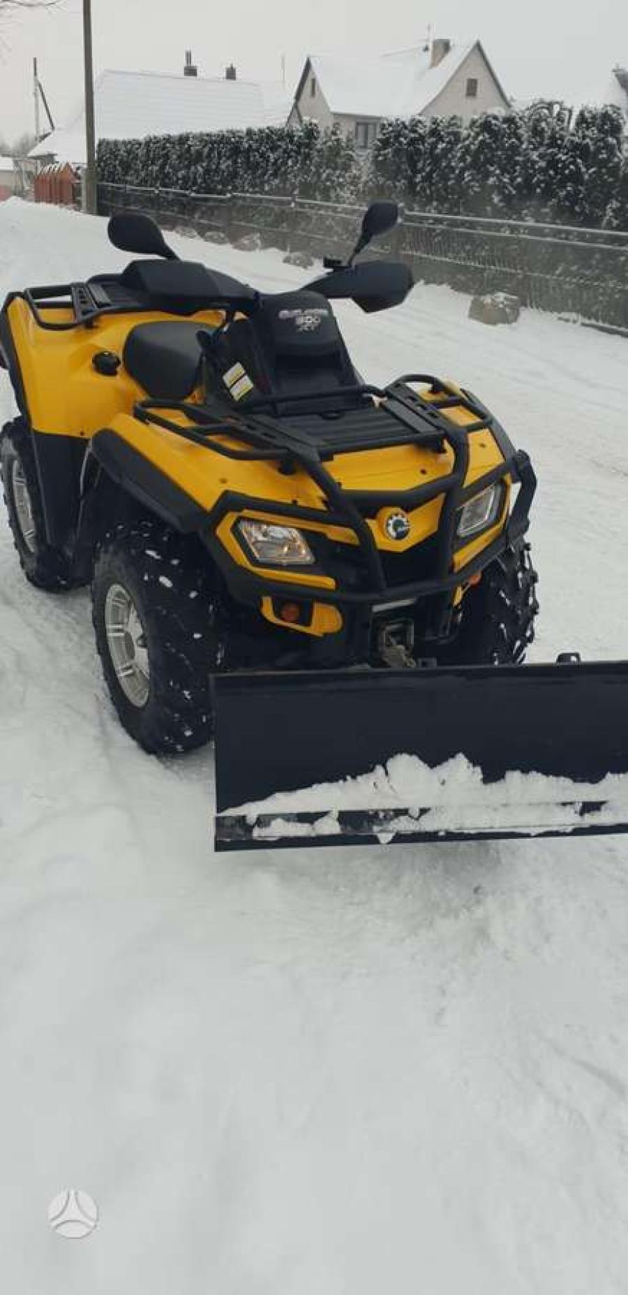 Yellow Can-Am Outlander 2010 in Kaunas, with an engine capacity of 0.50 L and mileage of 6 thousand km for 5150 €, photo 2 on AUTOMOTO.COM.LV