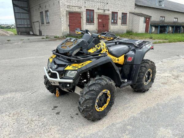 Желтый Can-Am Outlander 2012 в Ионишкис, объемом двигателя 0.80 л и пробегом 8 тыс. км за 7000 €, фото 3 на AUTOMOTO.COM.LV