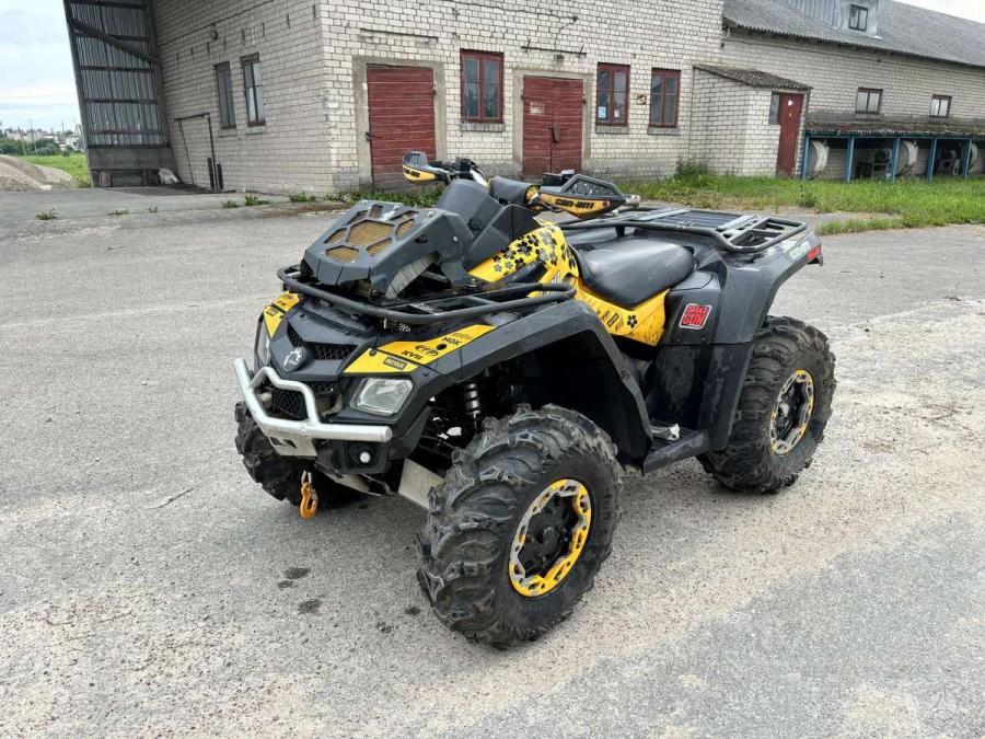 Желтый Can-Am Outlander 2012 в Ионишкис, объемом двигателя 0.80 л и пробегом 8 тыс. км за 7000 €, фото 3 на AUTOMOTO.COM.LV