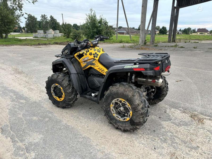 Желтый Can-Am Outlander 2012 в Ионишкис, объемом двигателя 0.80 л и пробегом 8 тыс. км за 7000 €, фото 4 на AUTOMOTO.COM.LV