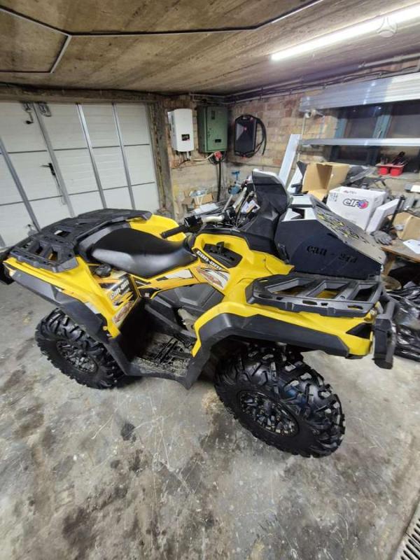 Yellow Can-Am Outlander 2013 in Vilkaviskis, with an engine capacity of 1.00 L and mileage of 8 thousand km for 8200 €, photo 1 on AUTOMOTO.COM.LV