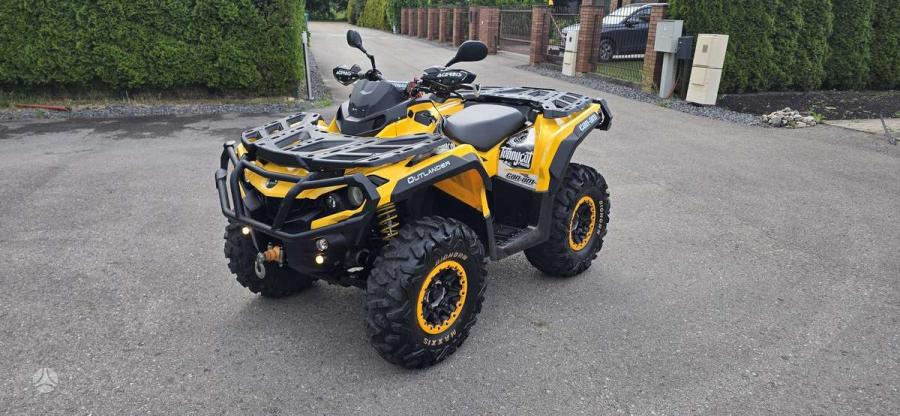 Yellow Can-Am Outlander 2013 in Kaunas, with an engine capacity of 1.00 L and mileage of 9 thousand km for 9999 €, photo 1 on AUTOMOTO.COM.LV