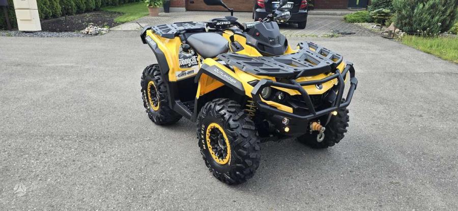 Yellow Can-Am Outlander 2013 in Kaunas, with an engine capacity of 1.00 L and mileage of 9 thousand km for 9999 €, photo 4 on AUTOMOTO.COM.LV
