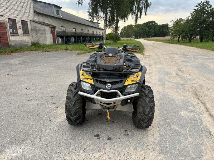 Желтый Can-Am Outlander 2013 в Ионишкис, объемом двигателя 0.80 л и пробегом 0 тыс. км за 7500 €, фото 1 на AUTOMOTO.COM.LV