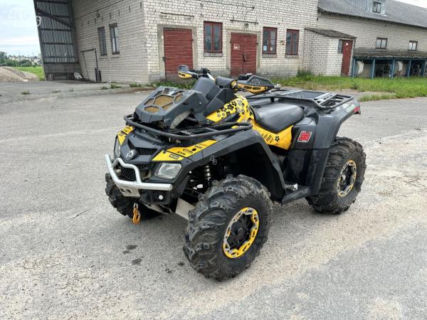 Желтый Can-Am Outlander 2013 в Ионишкис, объемом двигателя 0.80 л и пробегом 0 тыс. км за 7500 €, фото 3 на AUTOMOTO.COM.LV