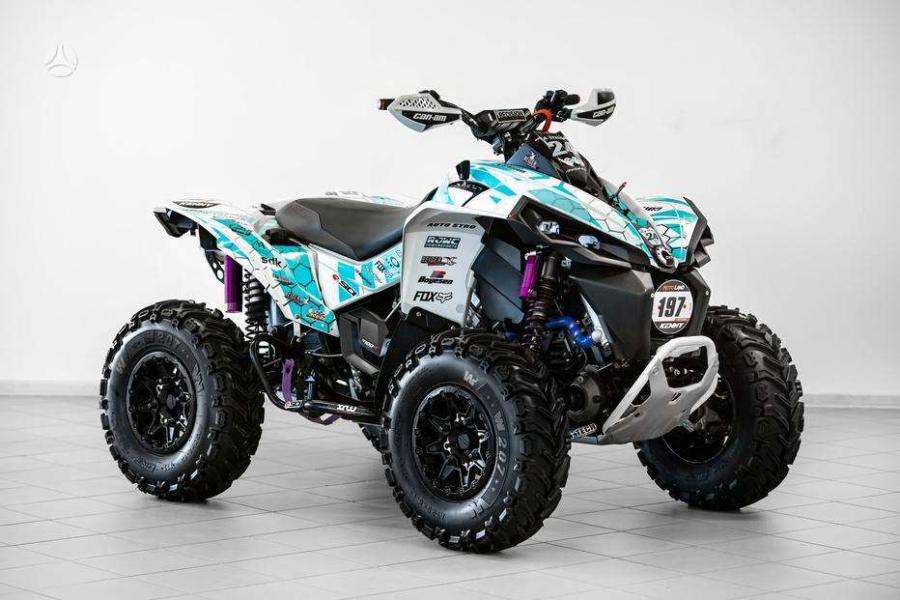 Grey Can-Am Renegade 2025 in Tukums, with an engine capacity of 1.00 L and mileage of 1 thousand km for 19999 €, photo 1 on AUTOMOTO.COM.LV