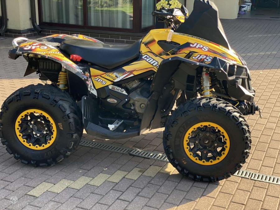 Dzeltens Can-Am Renegade 2008 Kauņa, ar dzinēja tilpumu 0.80 L un nobraukumu 10 tūkst. km par 7000 €, foto 3 vietnē AUTOMOTO.COM.LV