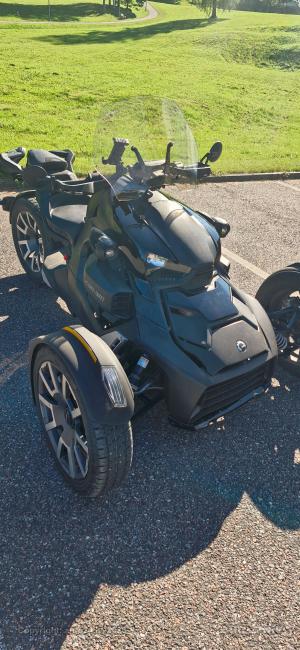 Black Can-Am Ryker 2019 in Viljandi, with an engine capacity of 0.90 L and mileage of 16 thousand km for 7500 €, photo  on AUTOMOTO.COM.LV