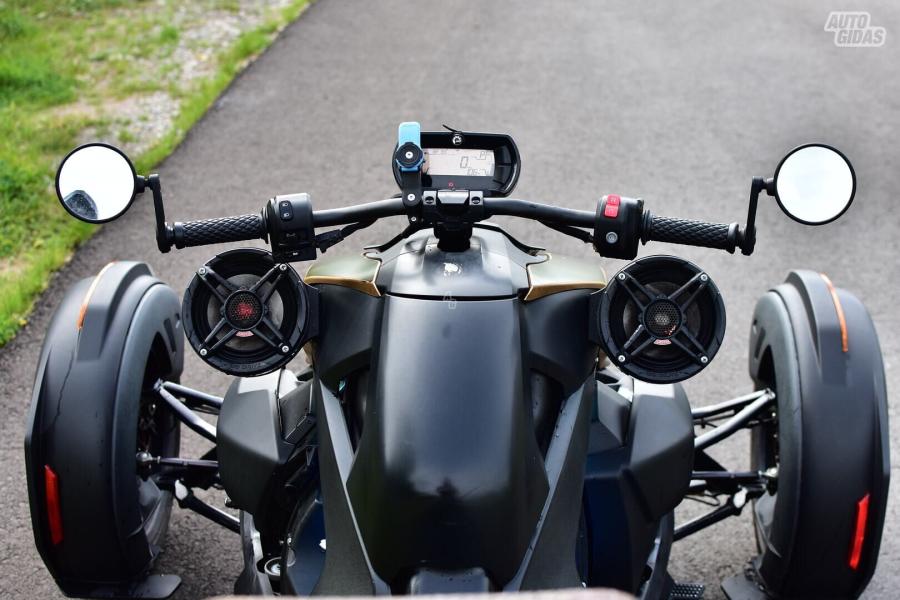 Black Can-Am Ryker 2023 in Kretinga, with an engine capacity of 0.60 L and mileage of 31 thousand km for 7999 €, photo 9 on AUTOMOTO.COM.LV