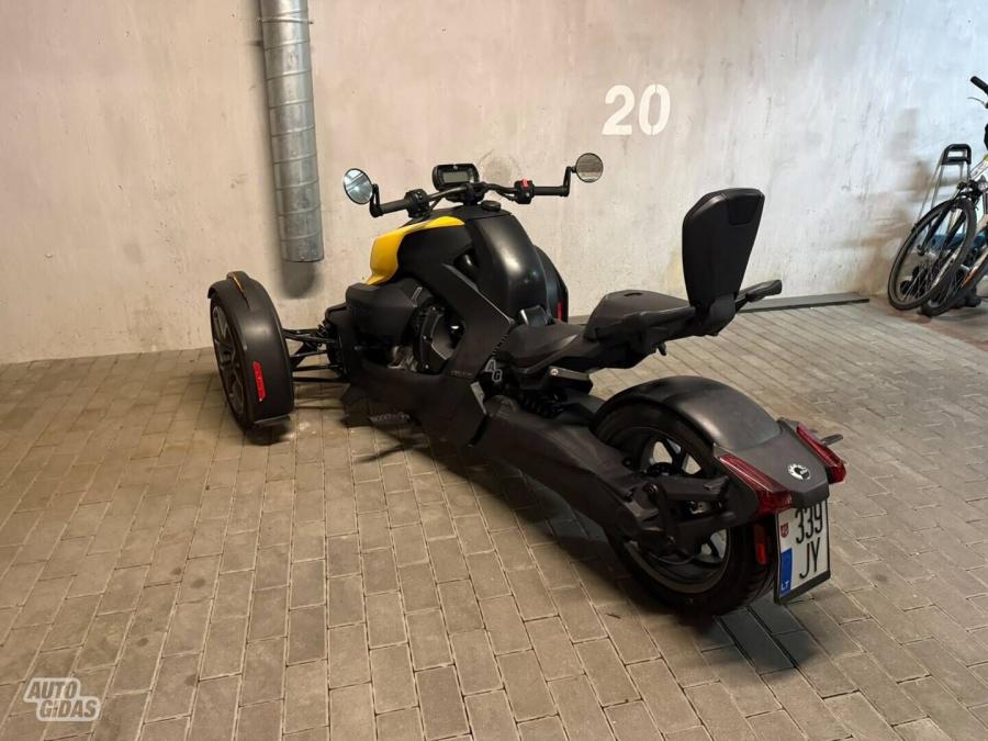 Yellow Can-Am Ryker 2023 in Kretinga, with an engine capacity of 0.60 L and mileage of 0 thousand km for 7999 €, photo 3 on AUTOMOTO.COM.LV