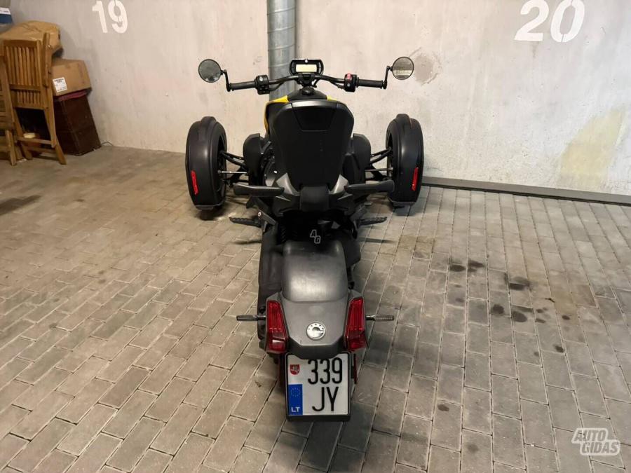 Yellow Can-Am Ryker 2023 in Kretinga, with an engine capacity of 0.60 L and mileage of 0 thousand km for 7999 €, photo 4 on AUTOMOTO.COM.LV