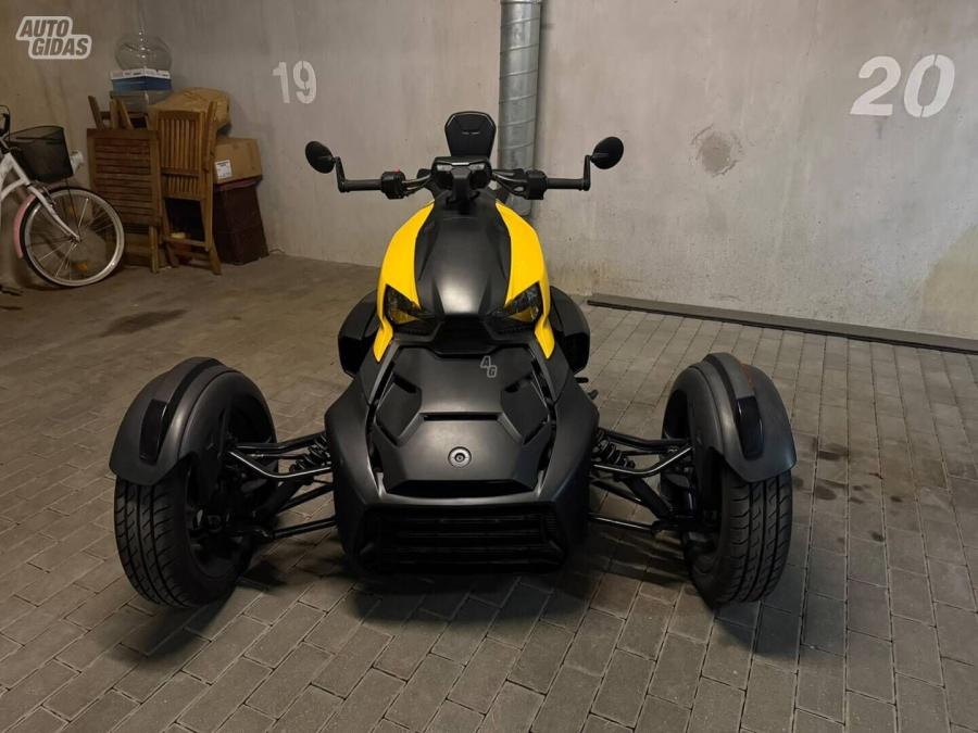 Yellow Can-Am Ryker 2023 in Kretinga, with an engine capacity of 0.60 L and mileage of 0 thousand km for 7999 €, photo 6 on AUTOMOTO.COM.LV