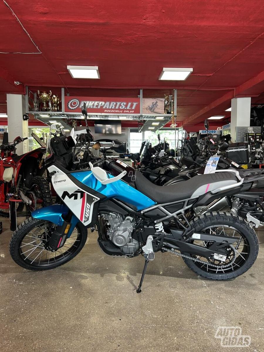 Blue CFMOTO 450 MT 2025 in Kaunas, with an engine capacity of 0.45 L and mileage of 0 thousand km for 6490 €, photo 5 on AUTOMOTO.COM.LV