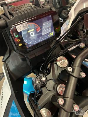 Blue CFMOTO 450 MT 2025 in Kaunas, with an engine capacity of 0.45 L and mileage of 0 thousand km for 6490 €, photo 11 on AUTOMOTO.COM.LV