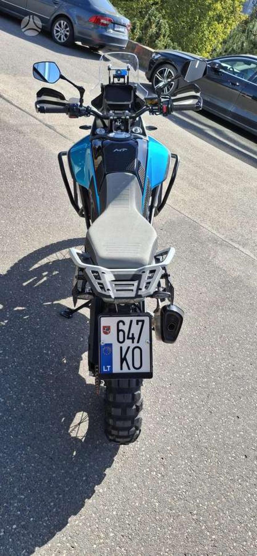 Blue CFMOTO 450 MT 2025 in Vilnius, with an engine capacity of 0.00 L and mileage of 4 thousand km for 6250 €, photo 5 on AUTOMOTO.COM.LV