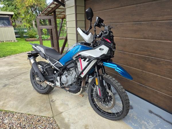 Blue CFMOTO 450 MT 2025 in Pasvalys, with an engine capacity of 0.45 L and mileage of 2 thousand km for 1099 €, photo 3 on AUTOMOTO.COM.LV