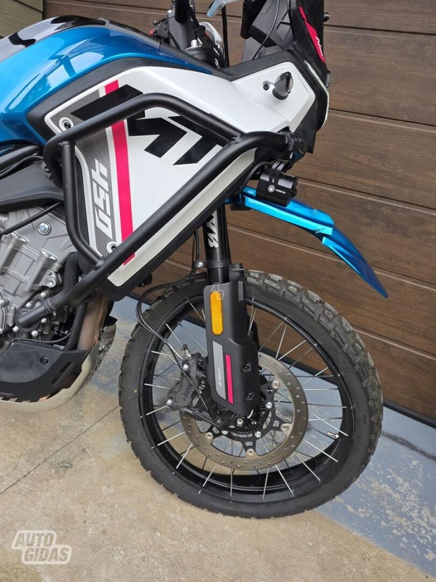 Blue CFMOTO 450 MT 2025 in Pasvalys, with an engine capacity of 0.45 L and mileage of 2 thousand km for 1099 €, photo 26 on AUTOMOTO.COM.LV