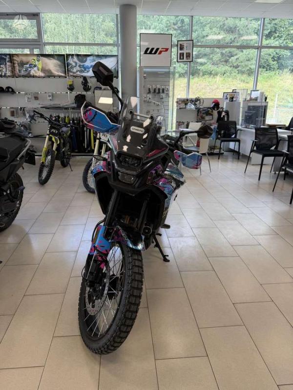 Blue CFMOTO 450 MT 2026 in Vilnius, with an engine capacity of 0.45 L and mileage of 0 thousand km for 5999 €, photo 4 on AUTOMOTO.COM.LV