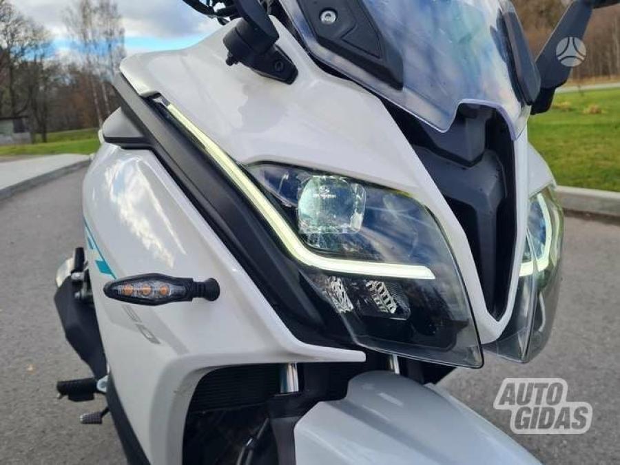 White CFMOTO 650 GT 2021 in Ukmerge, with an engine capacity of 0.65 L and mileage of 10 thousand km for 3500 €, photo 7 on AUTOMOTO.COM.LV