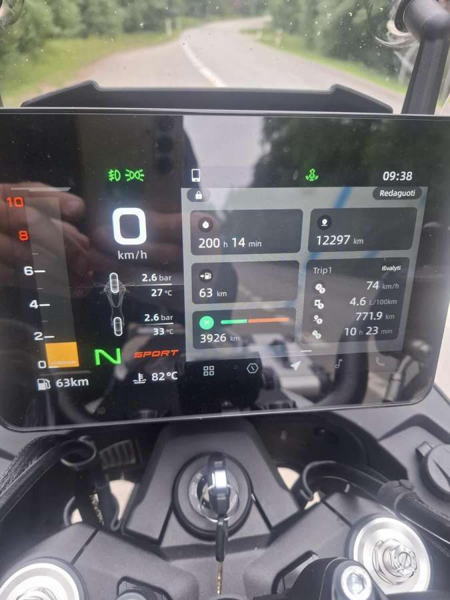 CFMOTO 800 Explore 2025 Mažeikiai, ar dzinēja tilpumu 0.80 L un nobraukumu 14 tūkst. km par 8500 €, foto 5 vietnē AUTOMOTO.COM.LV